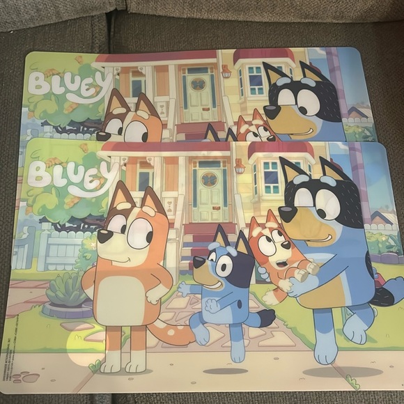Other | 2 Plastic Placemat Bluey | Poshmark